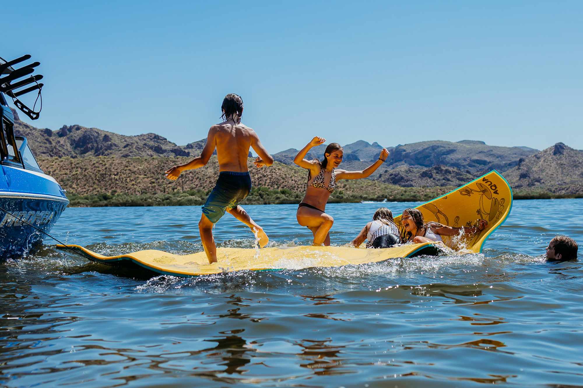 Your Family Will Love Kicking Back on This Giant Party Float – Aqua ...